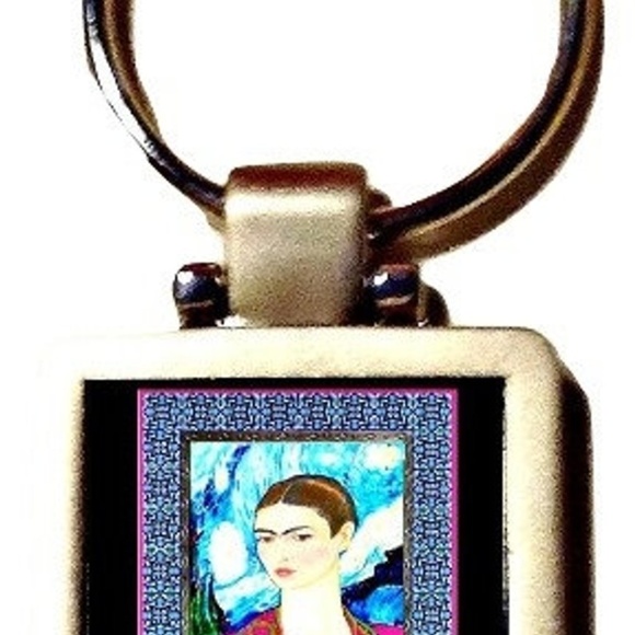 Accessories | Brushed Silver Key Ring Art Painting Or Your Photo ...